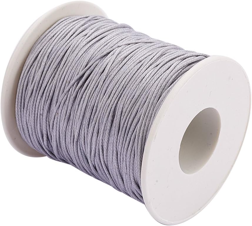 Amazon.com: PandaHall 1 Roll 1mm Waxed Cotton Cord Thread Beading ...