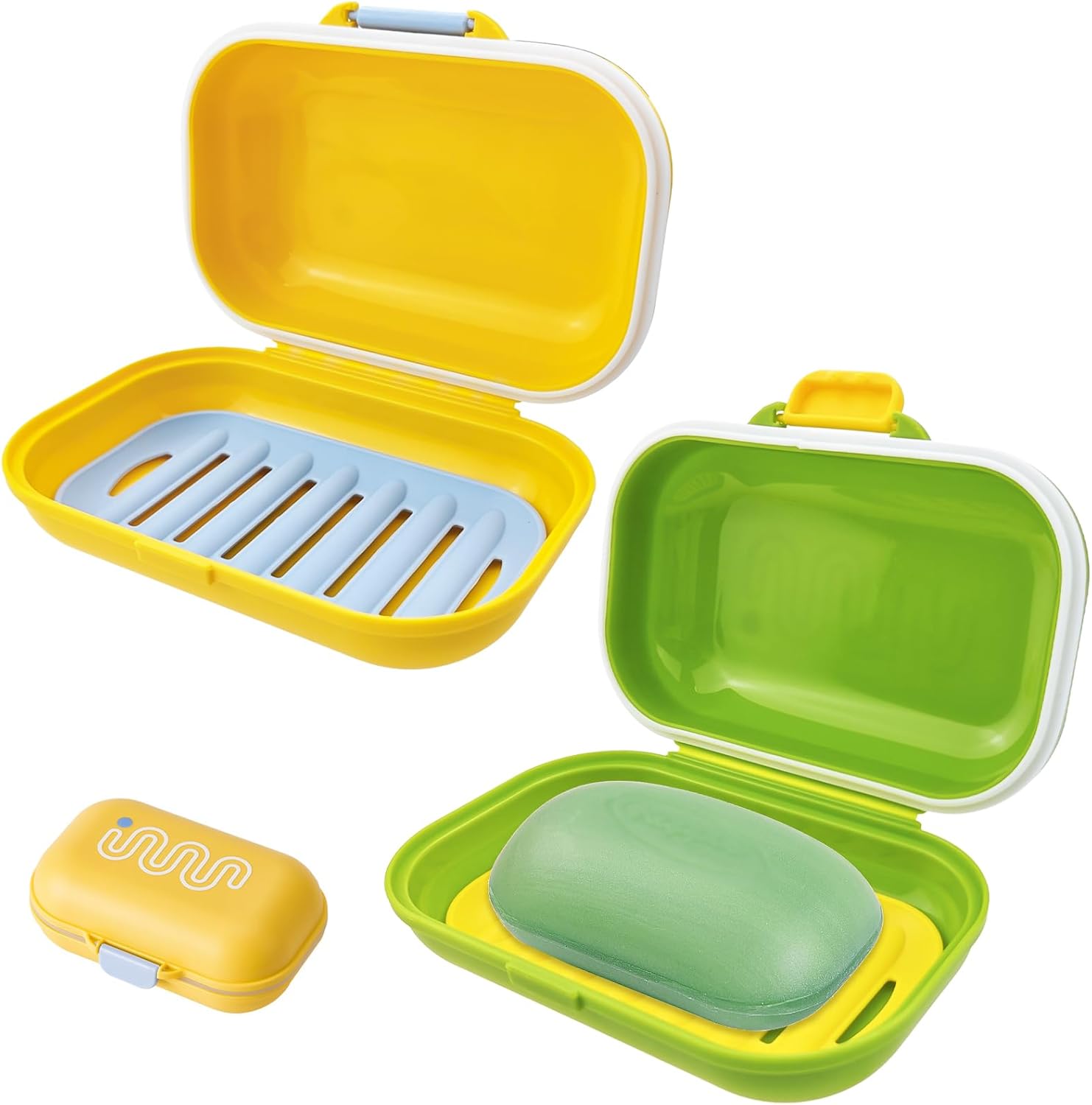 Amazon.com: Capiant 2 Pack Travel Soap Case, Bar Soap Holder for Shower ...