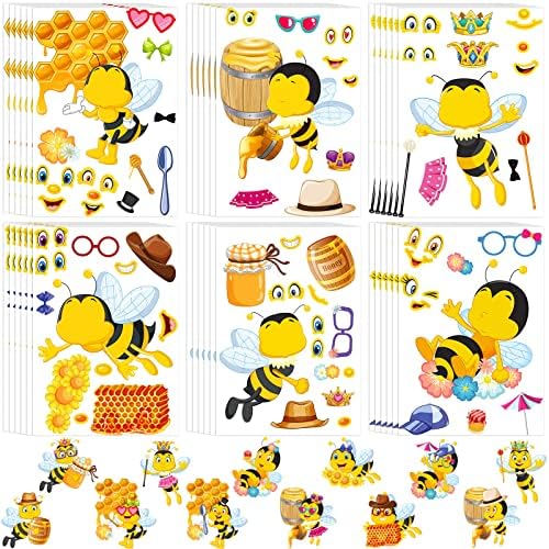 Amazon.com: 250 Pieces Bee Name Tags Bee Name Stickers Bulletin Board ...