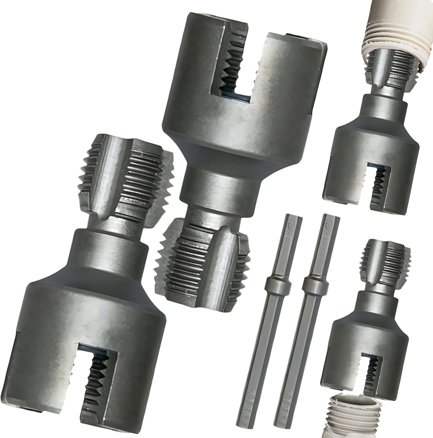 Amazon.com: Integrated Internal & External Pipe Threading Tool, 1/2'' 3 ...