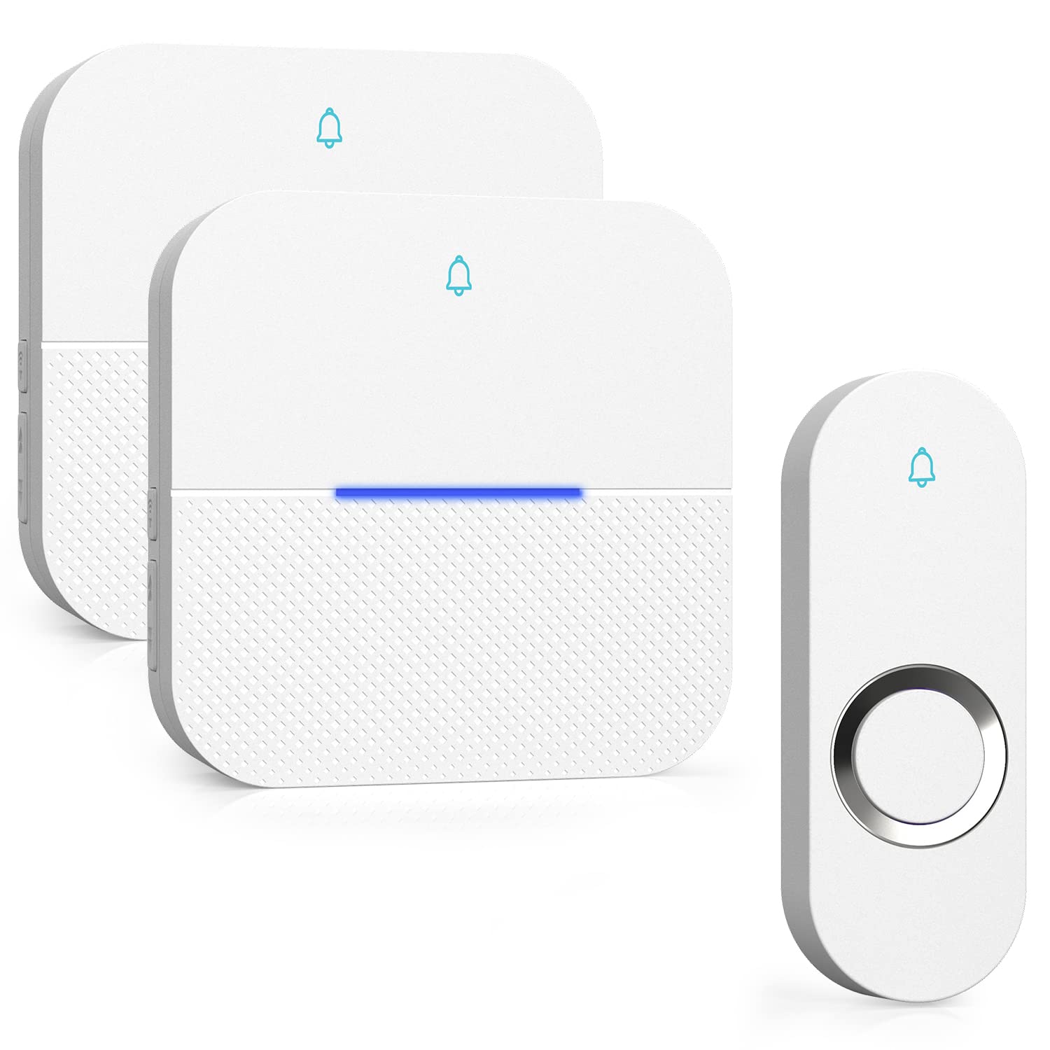 Snapklik.com : AIDA Lighted Wireless Doorbell For Home, Waterproof ...