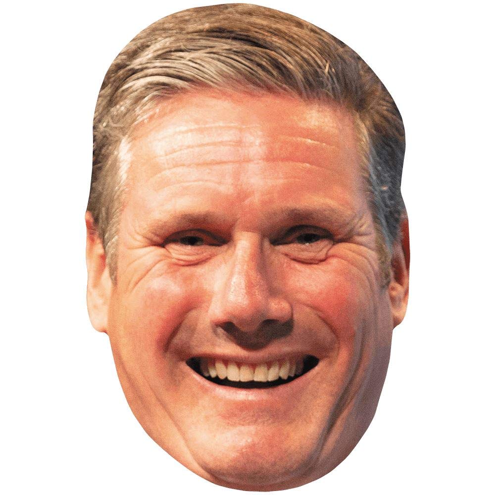Keir Starmer (Smile) Celebrity Mask, Flat Card Face, Fancy Dress Mask ...