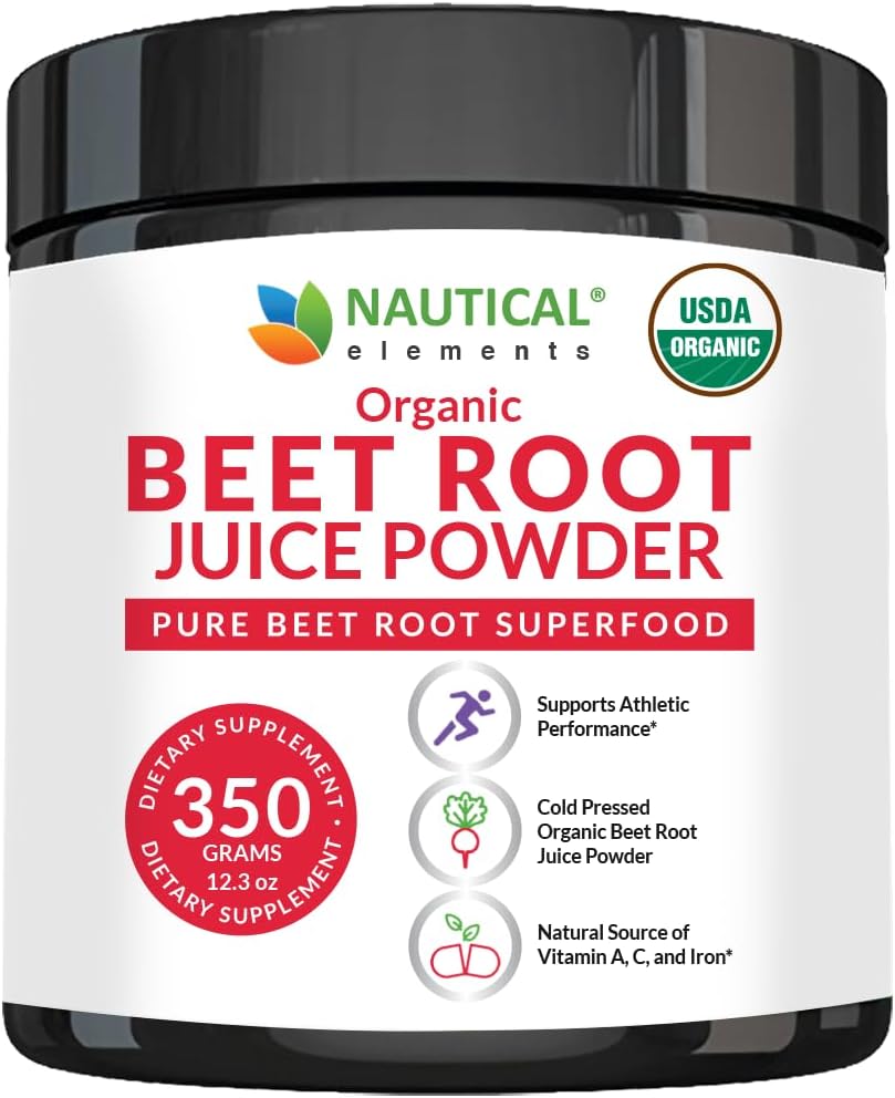 Amazon.com: Nautical Elements Organic Beet Juice Powder - 20:1 ...