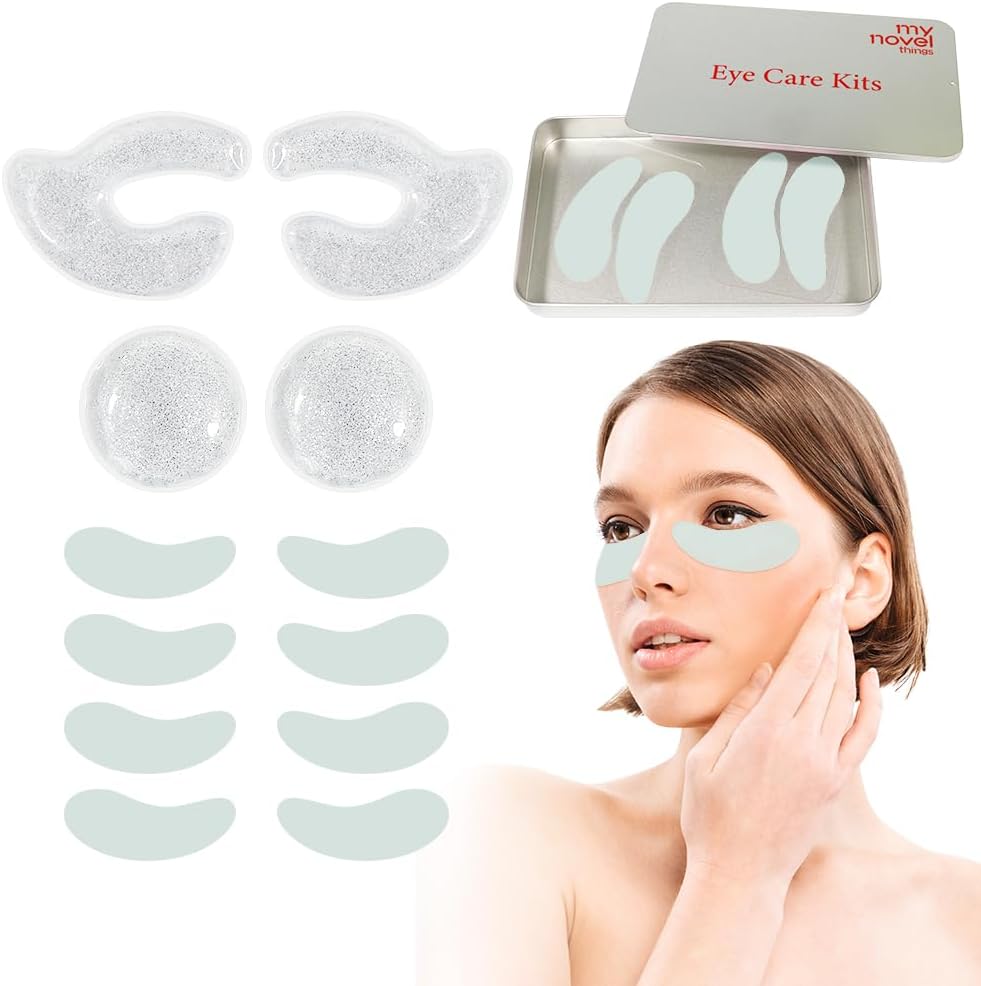 Amazon.com : my novel things Reusable Eye Gel Cooling Pads and Silicone ...