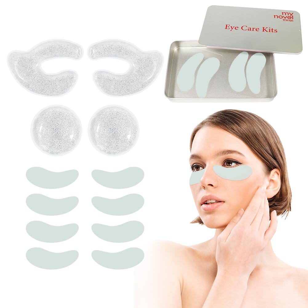 Amazon.com: my novel things Reusable Eye Gel Cooling Pads and Silicone ...