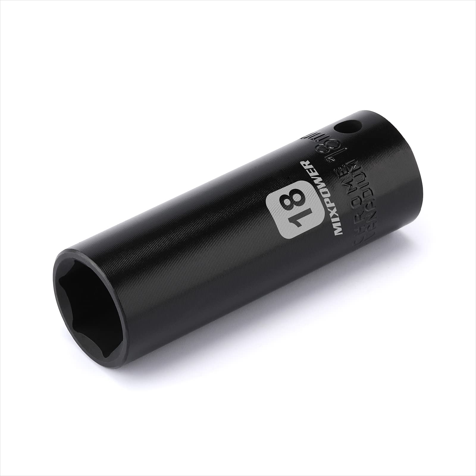 Snapklik.com : MIXPOWER 1/2-Inch Drive Deep Impact Socket - 18mm