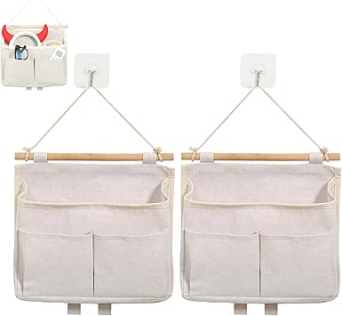 Amazon.com: SMALIGOLA 2Pcs Wall Hanging Storage Caddy Bag ,Over Door ...