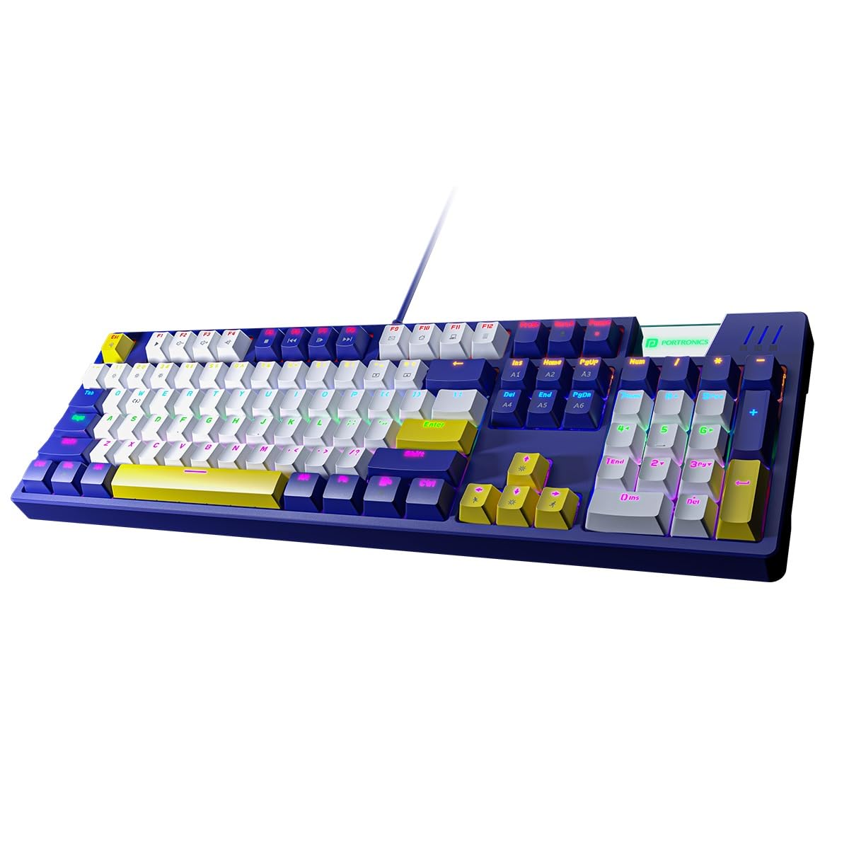 Amazon.in: Buy Portronics K1 Mechanical Gaming Keyboard with Blue ...