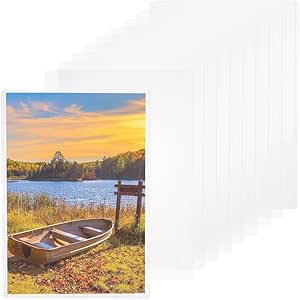 BENECREAT 10 Pack PVC Plastic Sheet Protectors, 31x22cm Hard Clear ...