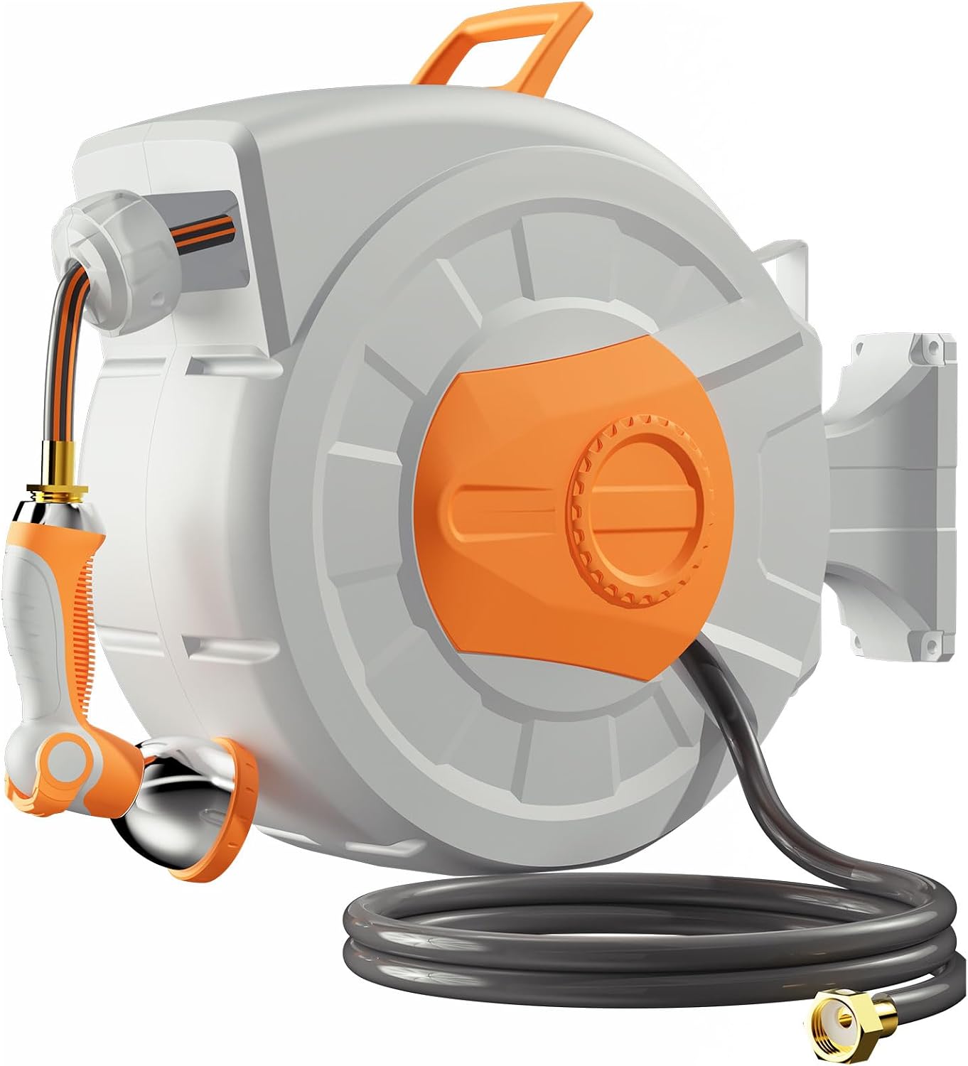 Amazon.com : Retractable Garden Hose Reel 100ft, 1/2 Inch water hose ...