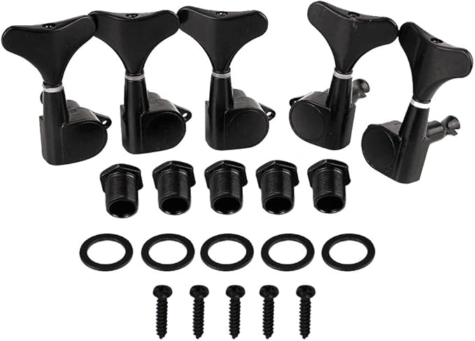Amazon.com: 5PC Bass Tuning Pegs Tuners Machine Heads for 5 String ...