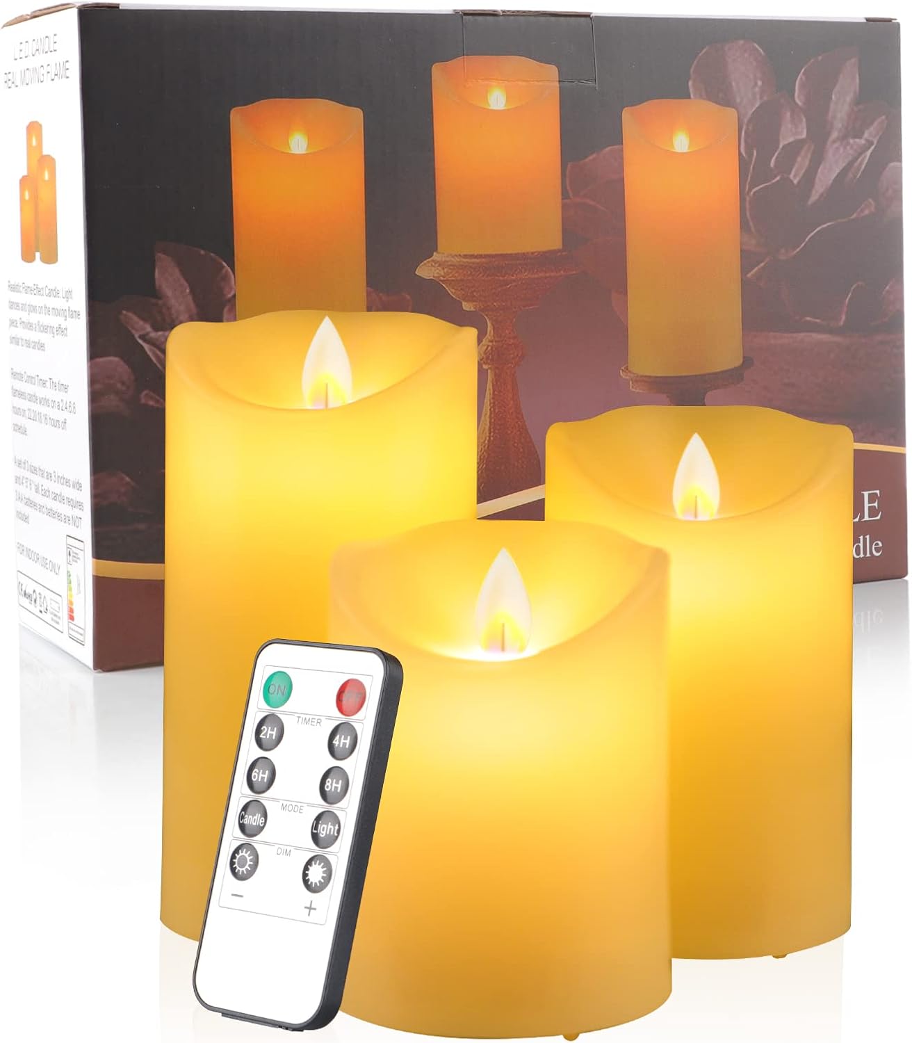 Luxcence Velas sin llama que funcionan con pilas con control remoto ...