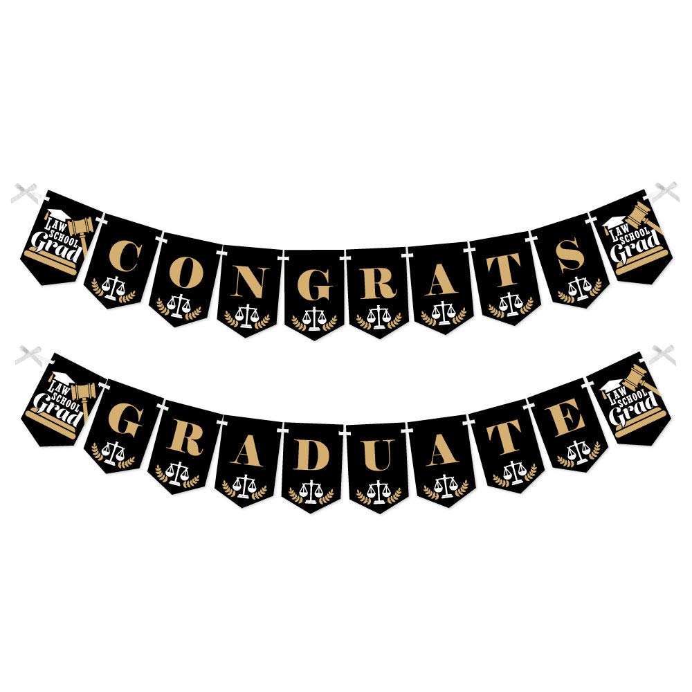 Amazon.com: Big Dot of Happiness Law School Grad - Future Lawyer ...