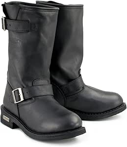 Amazon.com: Xelement 1440 Men's The Classic Black Engineer Motorcycle ...