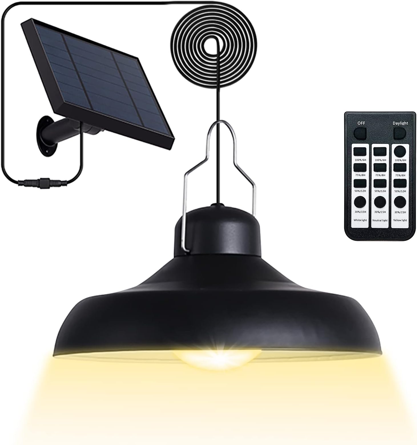 Solar Pendant Light Outdoor - Solar Shed Lights Indoor 3000K|4500K ...