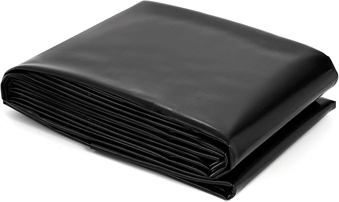 Amazon.com : 7 x 10 Feet Pond Liner, 20 Mil Fish Pond Mat Black HDPE ...