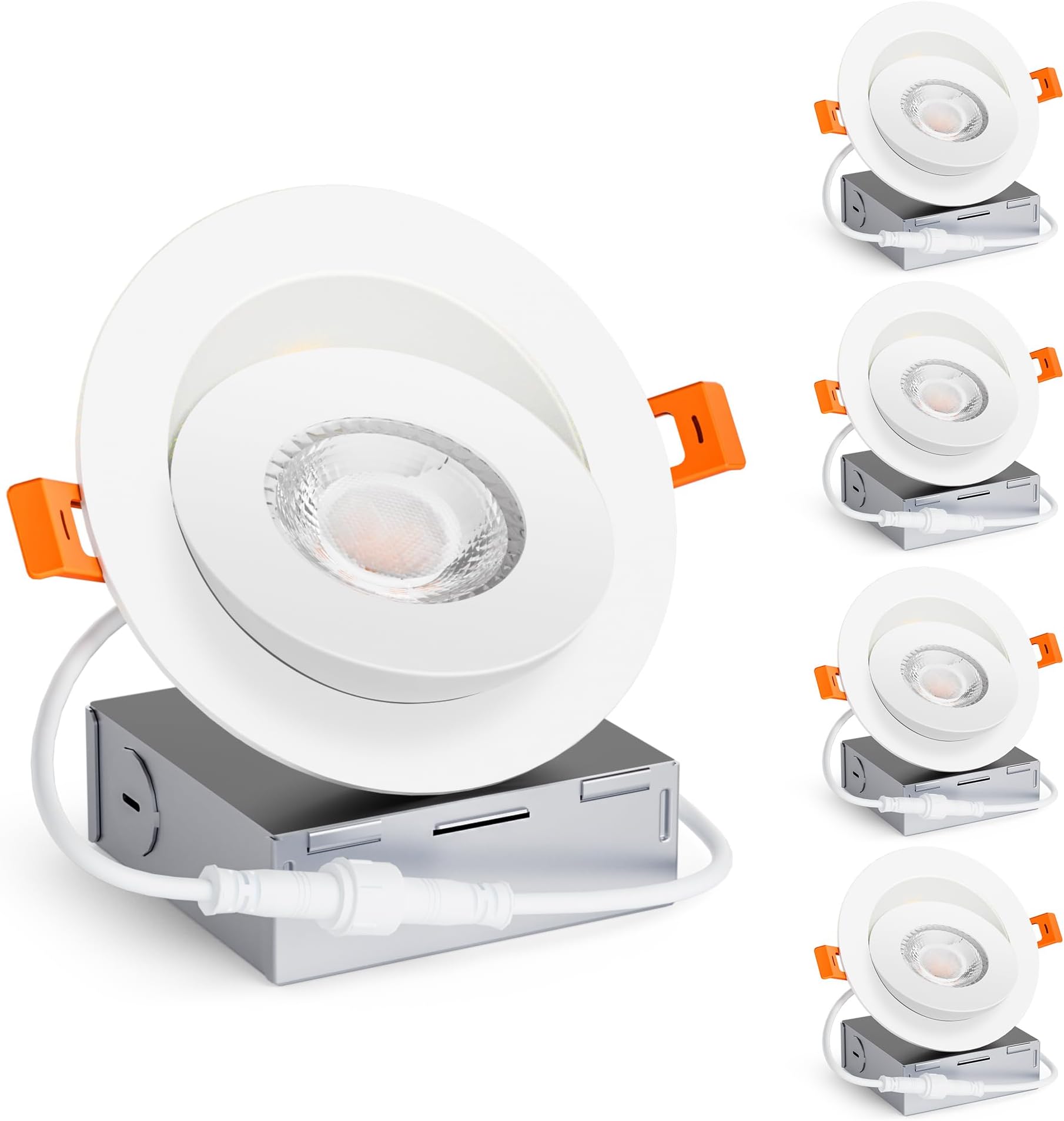 CLOUDY BAY 4inch LED Recessed light With Junction Box, IC Rated, Air ...