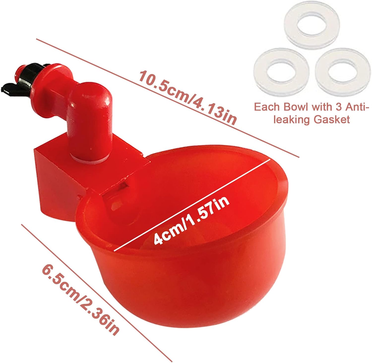 LQKYWNA Automatic Poultry Waterer, Poultry Automatic Drinkers 4 Pack ...