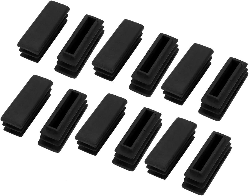 Amazon.com: uxcell Plastic Blanking End Caps Rectangle Tubing Tube ...