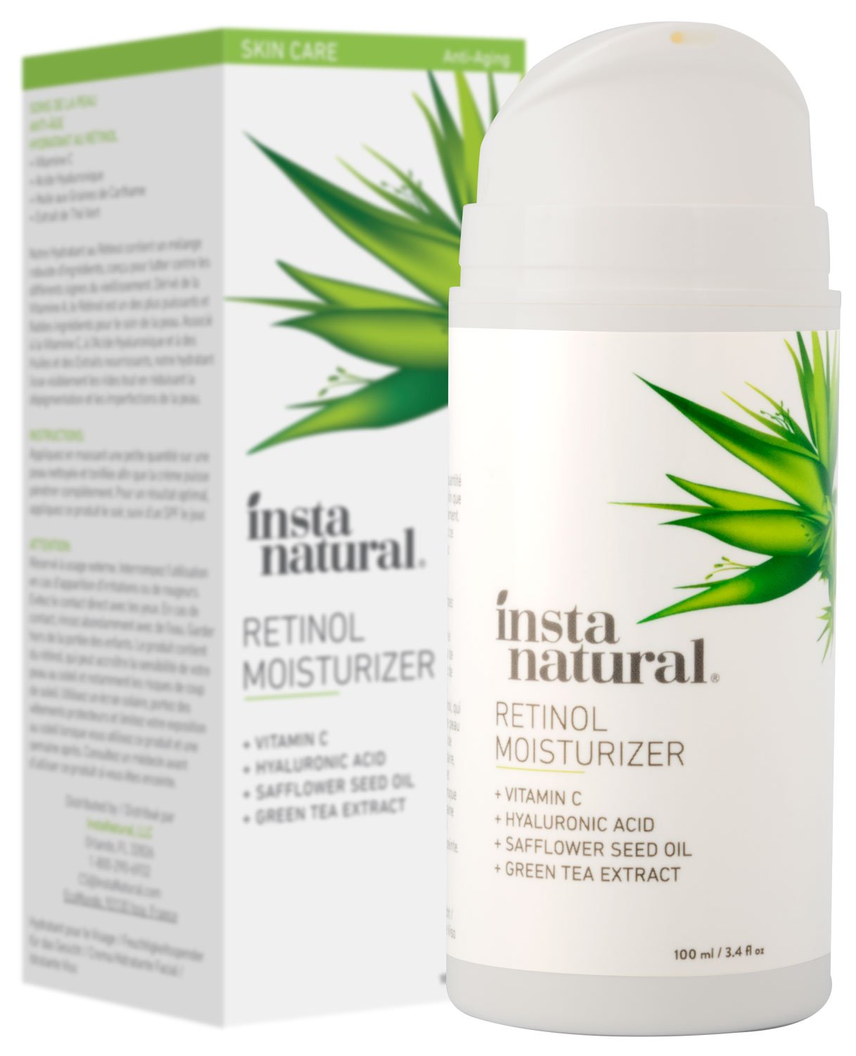 Buy InstaNatural Retinol Moisturizer Anti Aging Night Face Cream - Face ...
