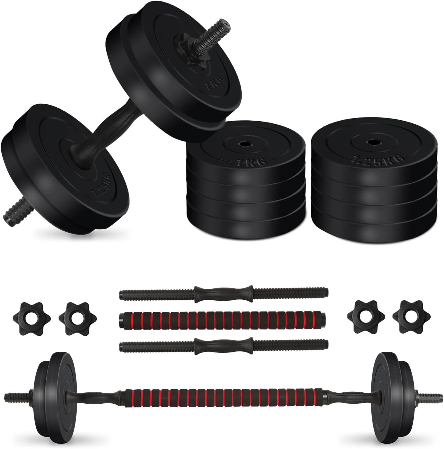 Adjustable Dumbbells Weights set for Men Women, Dumbbell hand weight ...