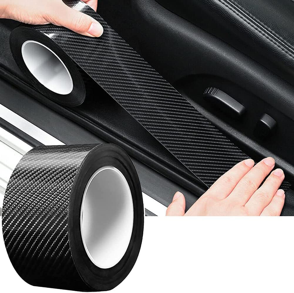 Brienstripe Car Door Sill Protector Bumper Protector, Carbon Fiber Car ...