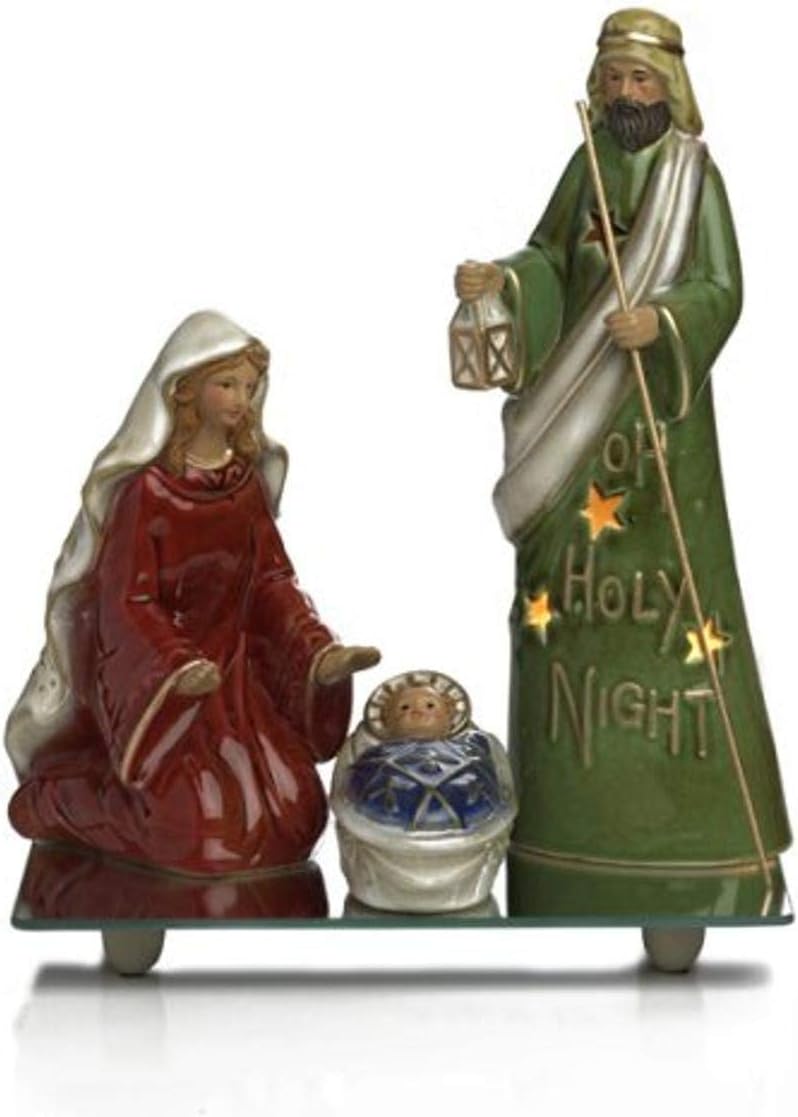 Amazon.com: Elements 3 pc Holy Night Holy Family Nativity : Home & Kitchen