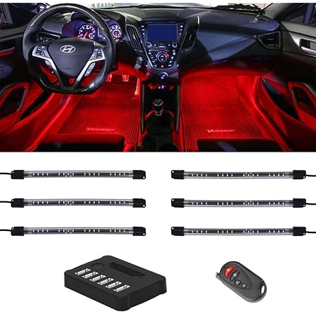Amazon.com: LEDGlow 4pc Blue LED Interior Footwell Underdash Neon ...