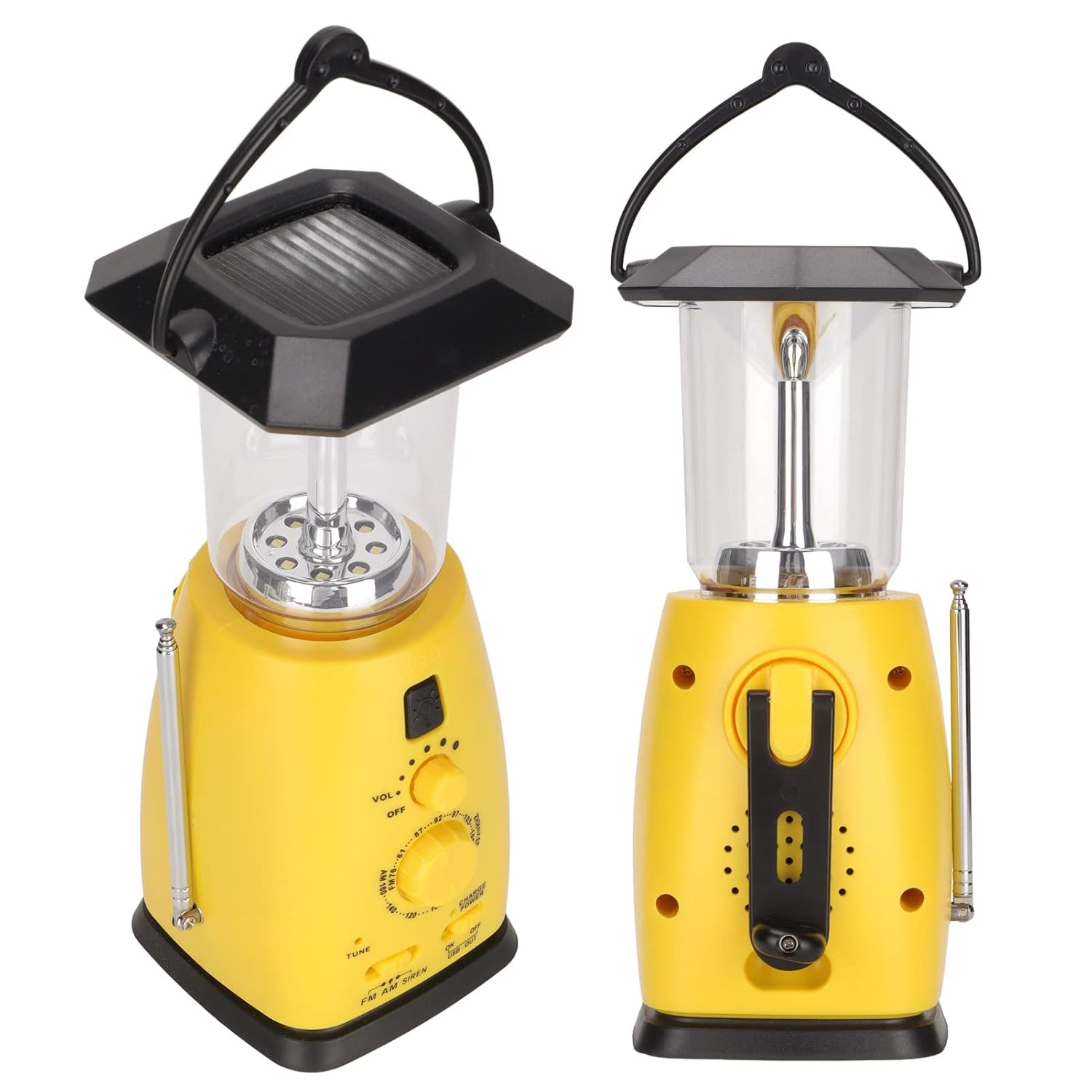 GOWENIC Emergency Crank Weather Radio, Rechargeable Hand Crank Radio ...