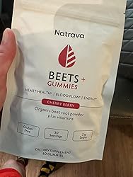 Amazon.com: Natrava Beets+ Gummies | Organic Beet Root Powder, Grape Seed Extract & Vitamin C ...