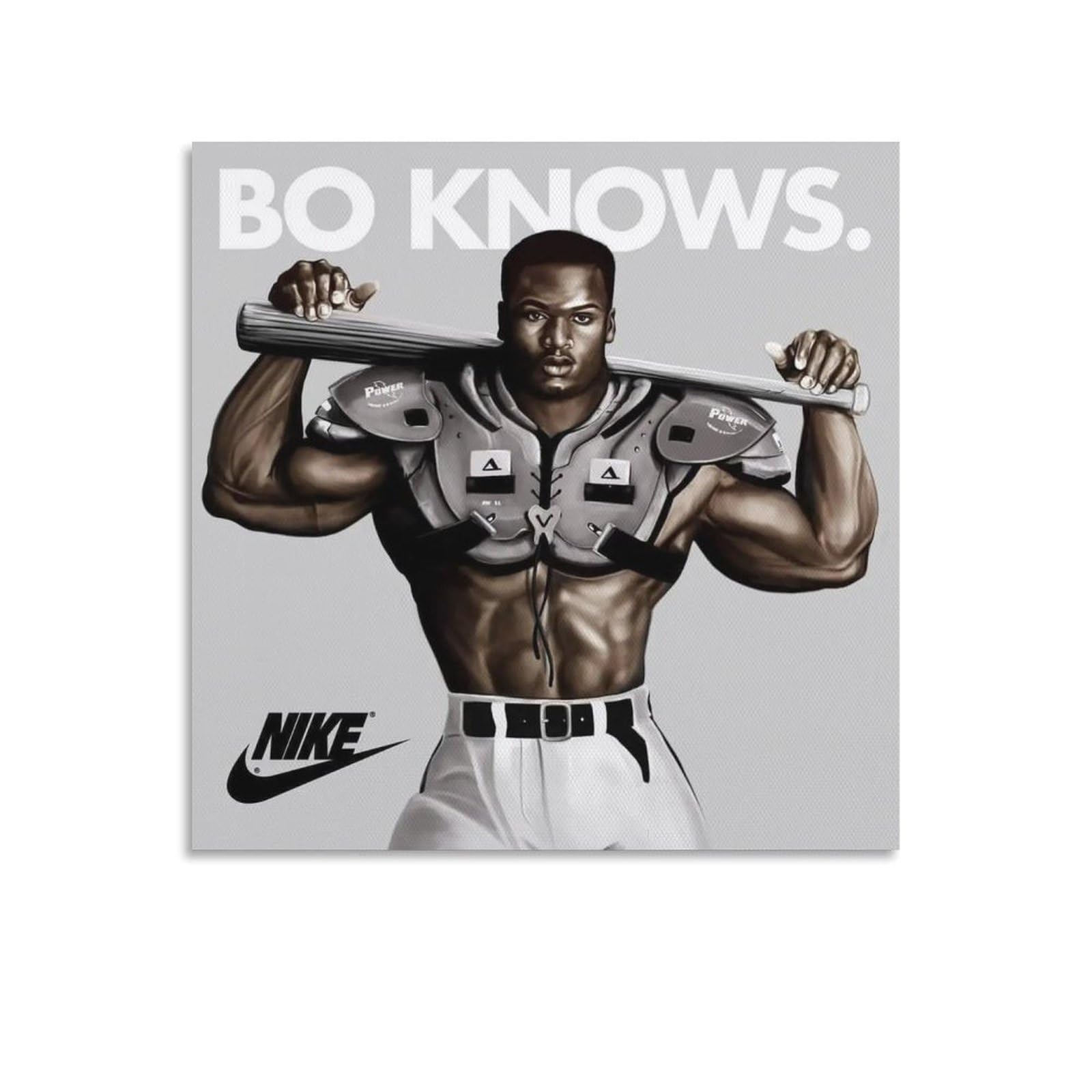 Amazon.com: Bo Jackson Bo Knows Poster Canvas Art Poster And Wall Art ...