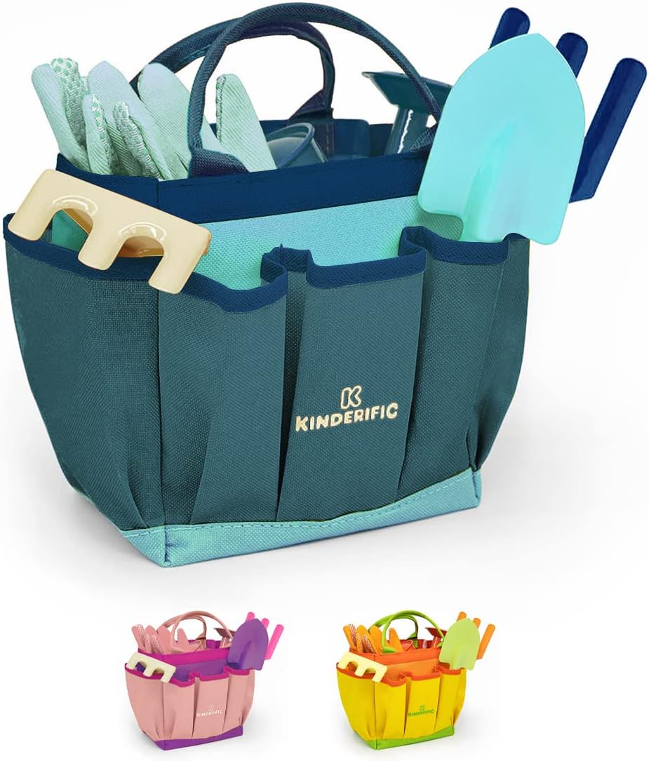 Amazon.com: Kinderific Gardening Set, Tool Kit, for Toddlers and Kids 2 ...
