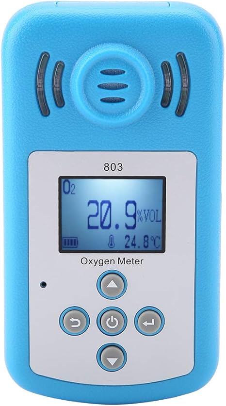 Oxygen Detector, Portable O2 Gas Tester Oxygen Gas Meter, 0~25% VOL O2 ...