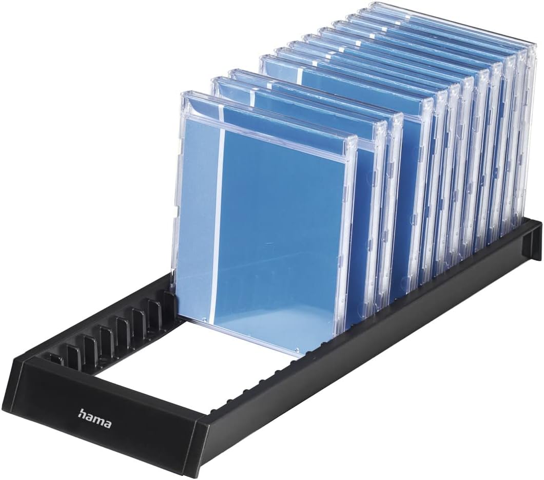 Hama | CD Flipper Storage Unit for 22 CDs | Black, 00048107 : Amazon ...