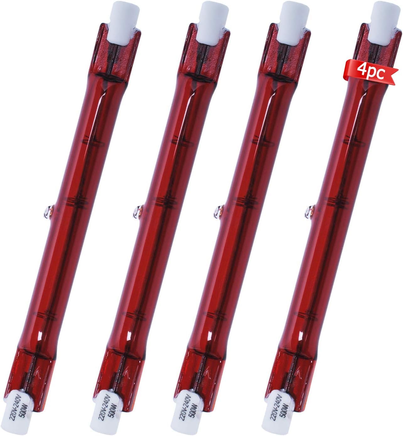 Poweka 500 Watt Ruby Compatible with Heatmaster R7 Halogen Heater Bulb ...