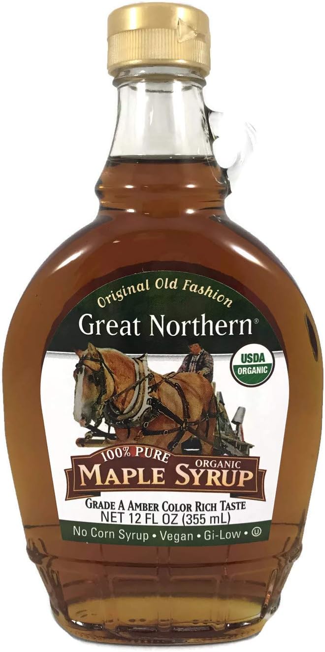 Amazon.com : Great Northern 100% Pure Organic Maple Syrup, 12 oz ...