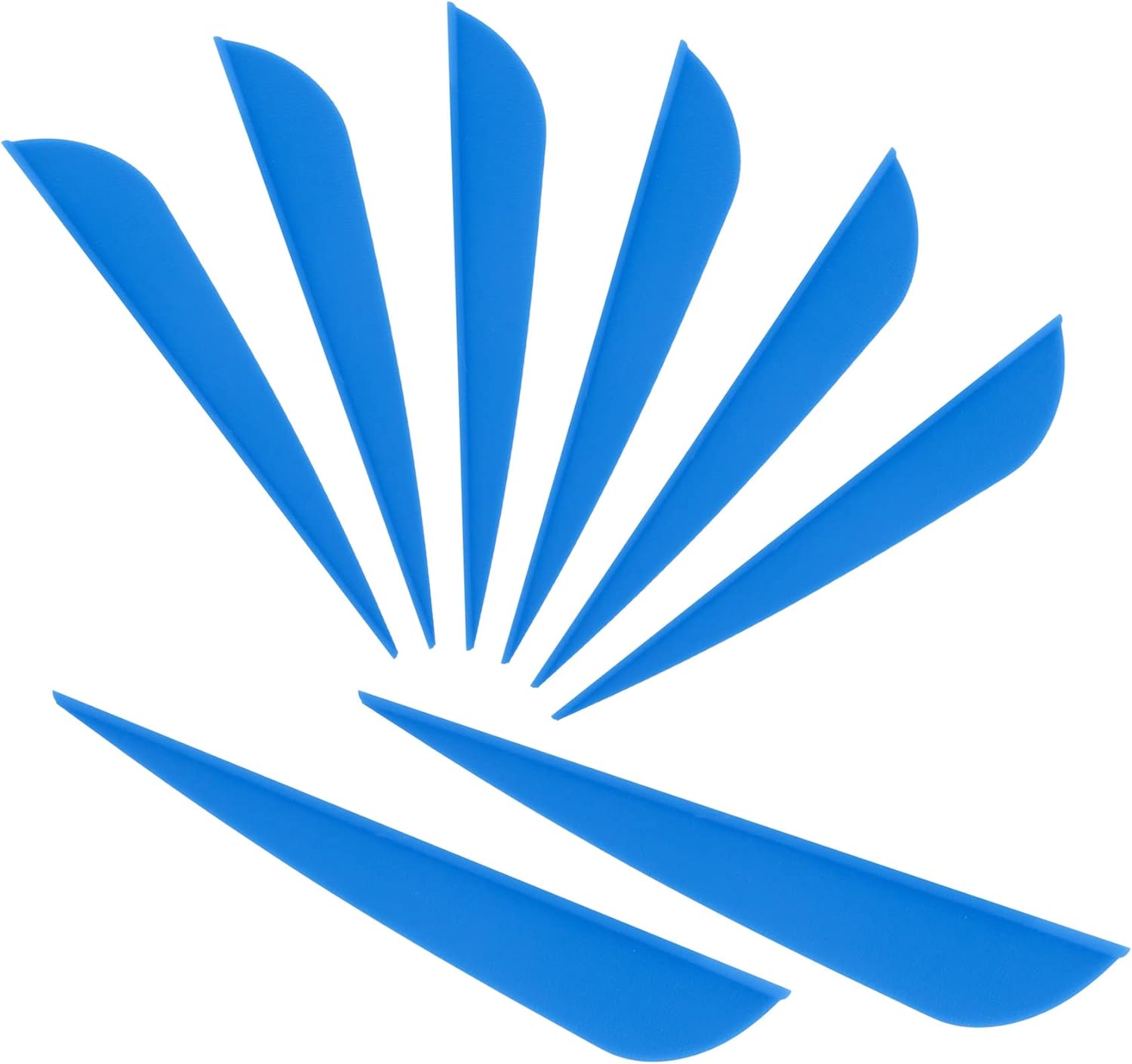 Letszhu Arrows Vanes 4 Inch Plastic Feather Fletching for DIY Archery ...