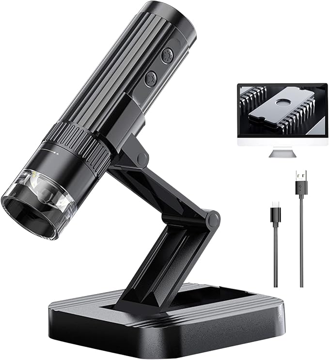 Amazon.com : USB Digital Microscope, GUVOP 50X-1000X Handheld Pocket ...