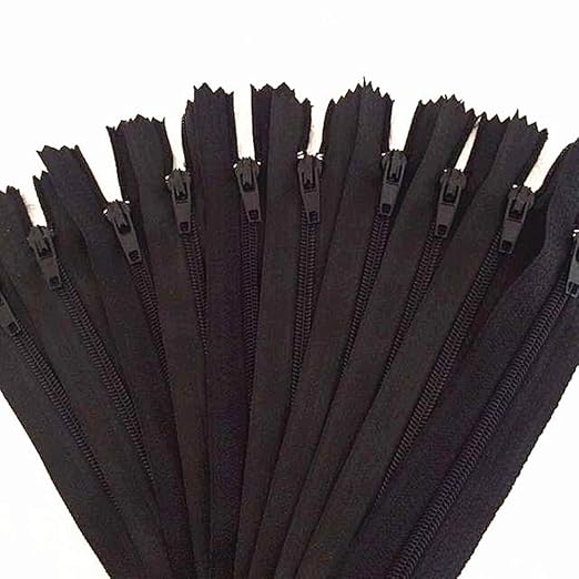 YTJY 10pcs 3# 12-24 Inch (30-60cm) Nylon Coil Zippers for Sewing Crafts ...