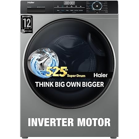 Haier 8 Kg 5 Star Inverter Direct Motion Motor Fully Automatic Front ...