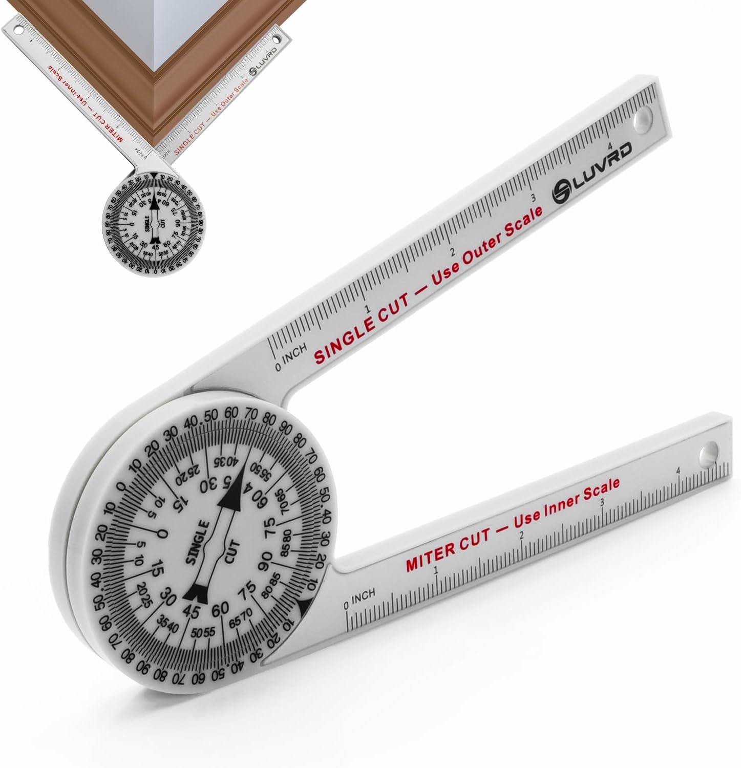 Miter Saw Protractor, Professional Miter Angle Finder for Woodworking ...