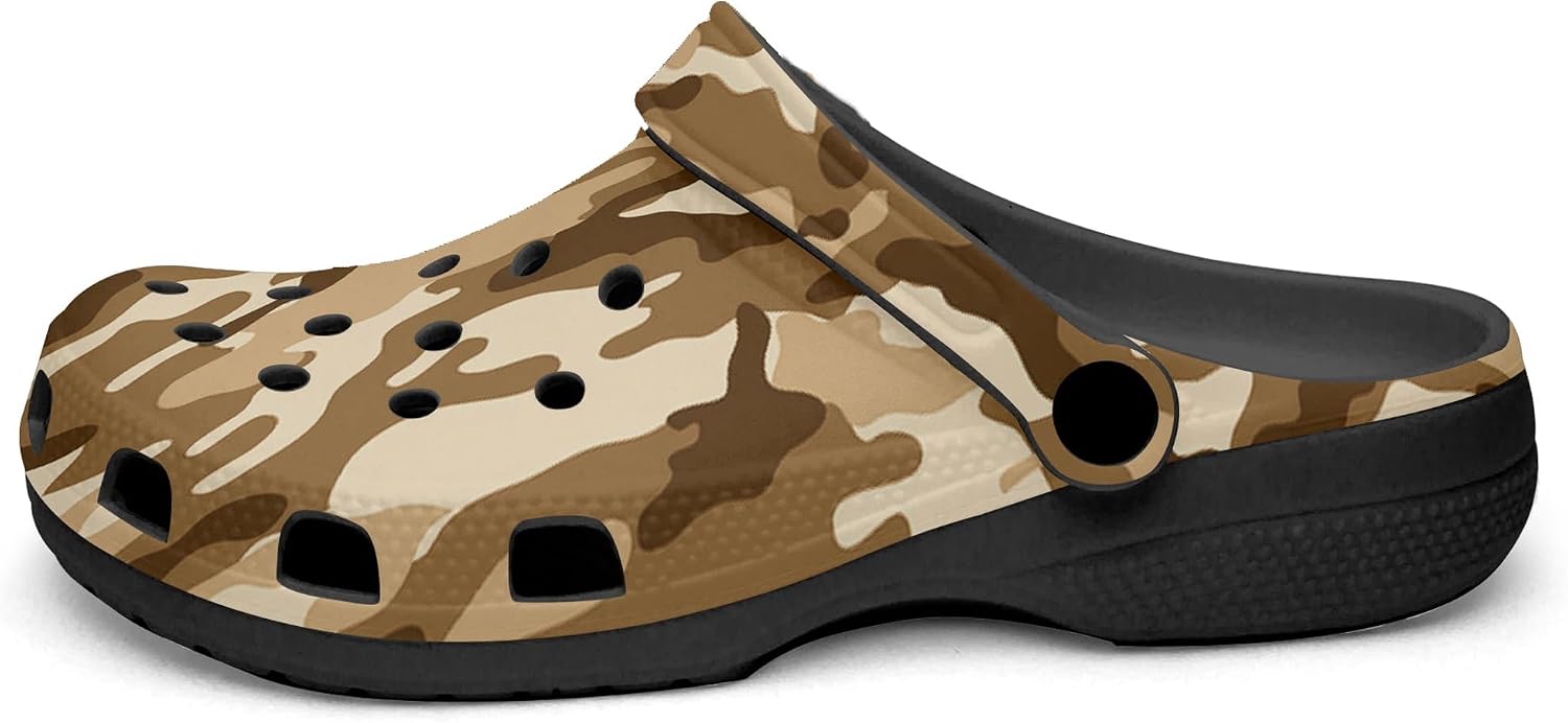 Amazon.com: Military Fatigue Camouflage Premium Clogs : Clothing, Shoes ...