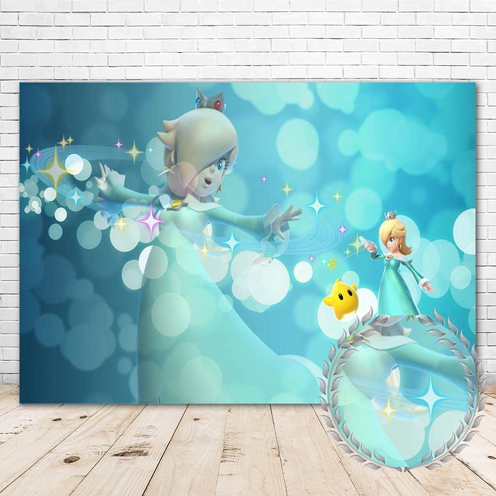 Buy RURU Super Mario Princess Rosalina Backdrop for Girls Happy ...