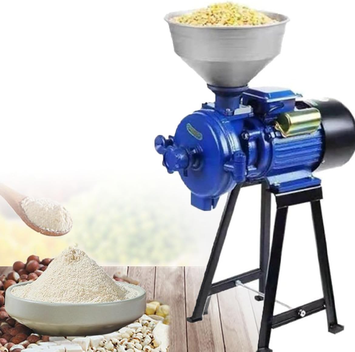 Electric Mill Wet Dry Cereals Grinder 220V 2200W Rice Corn Grain Coffee ...