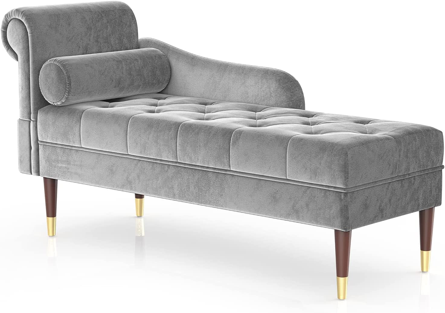 MODERN WAVE Deluxe Chaise Lounge Sofa Bench 3 Seater Diwan Couch ...