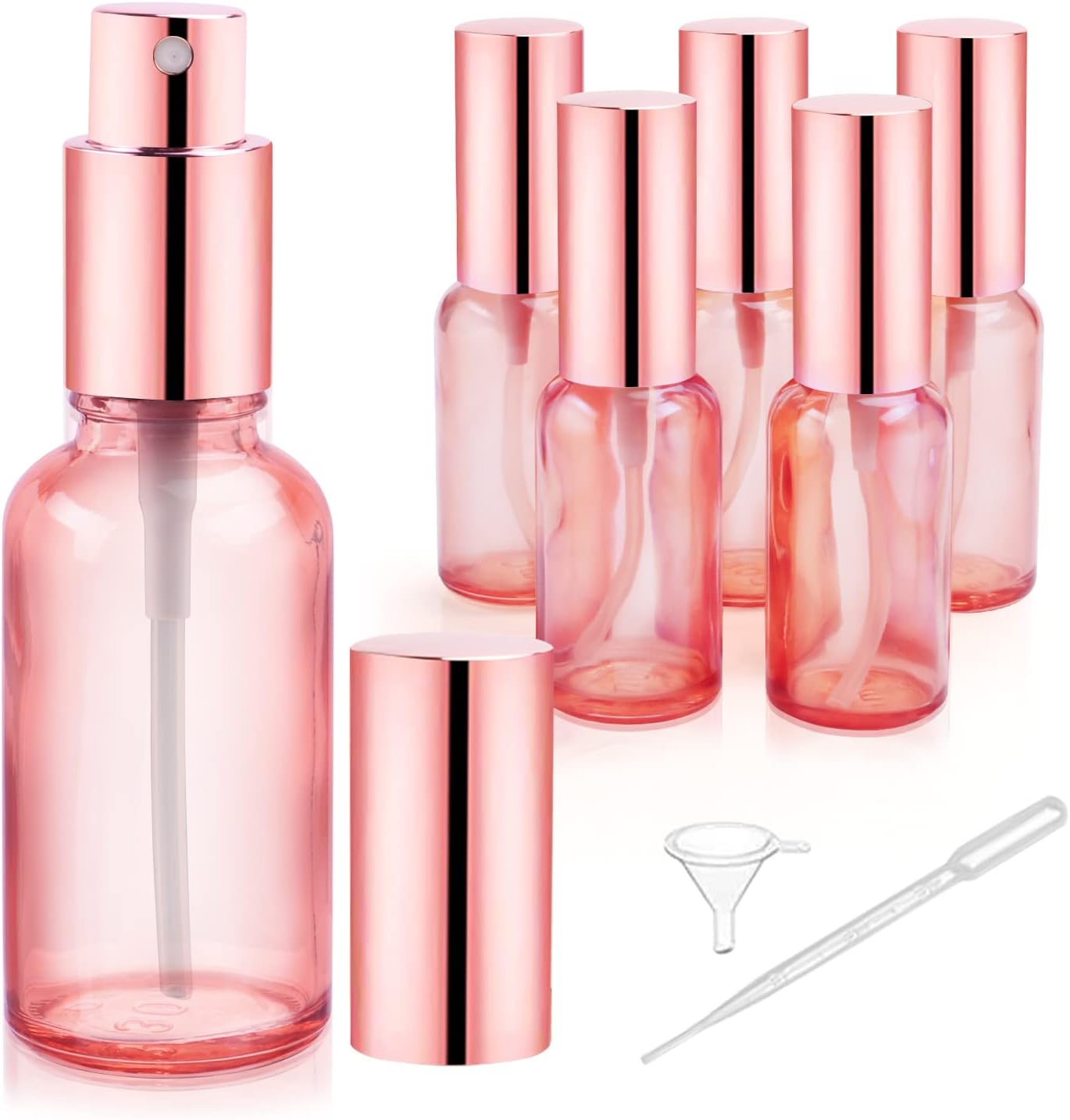Amazon.com: 6 Pack 30ml / 1 Oz Transparent Refillable Perfume Bottle ...