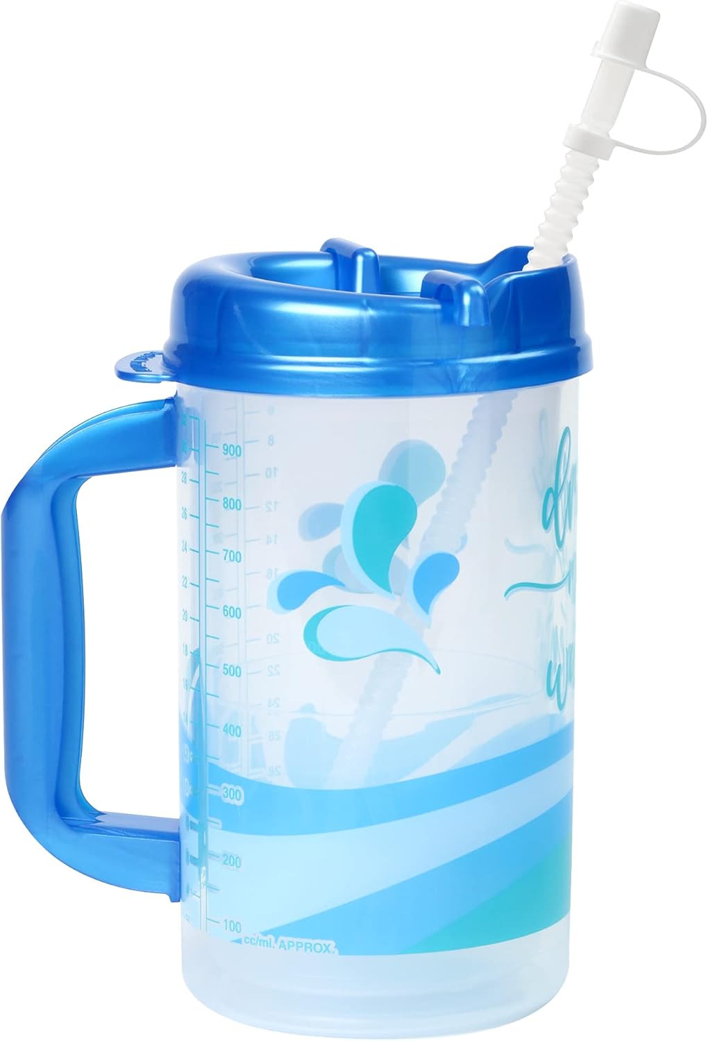 Amazon.com: Drink More Water Plastic Tracking Hospital Mug With ...