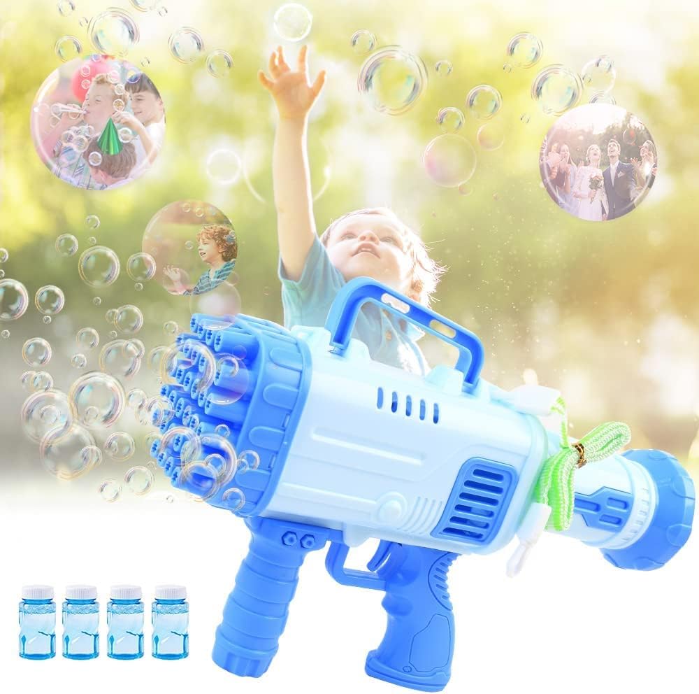 Amazon.com: New 32 Hole Bubble Gun Bubble Bazooka Rocket Launcher ...