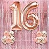 Amazon.com: KatchOn, Rose Gold Sweet 16 Birthday Decorations - 40 Inch ...