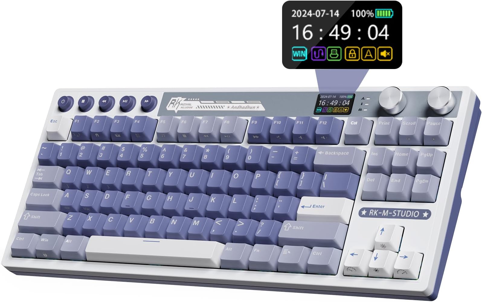 Amazon.com: RK ROYAL KLUDGE R65 Wireless Mechanical Keyboard with ...